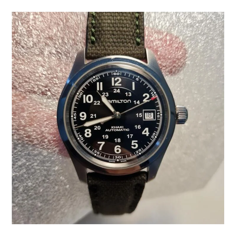 Jual Hamilton Khaki Field Automatic 38 Stainless Steel / Black ...