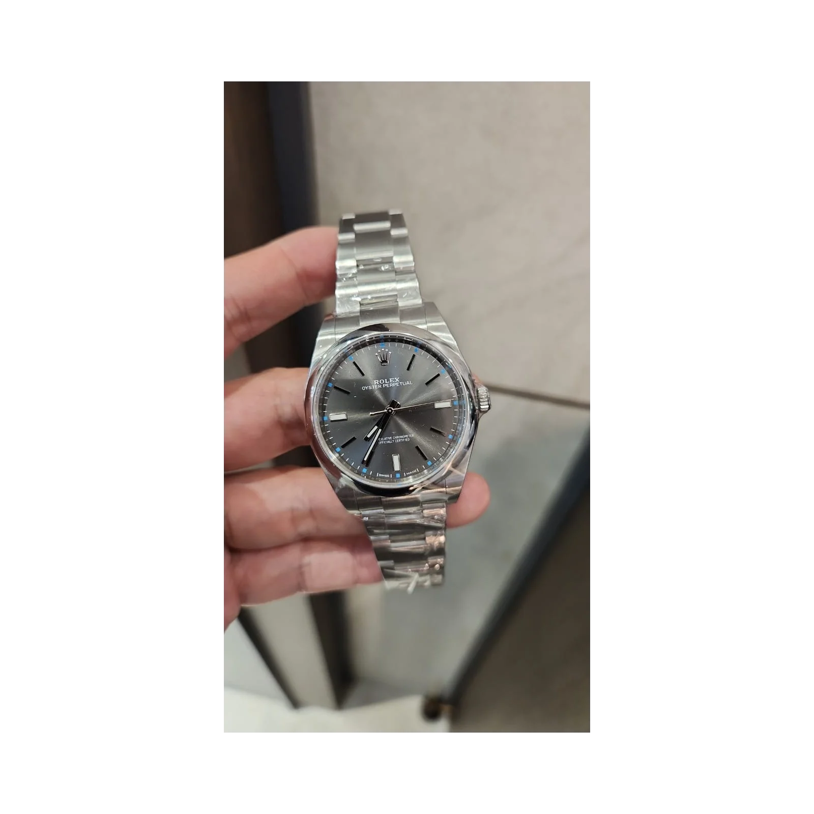 Jual Rolex Oyster Perpetual 39 Dark Rhodium 114300-0001 Original | Flecto